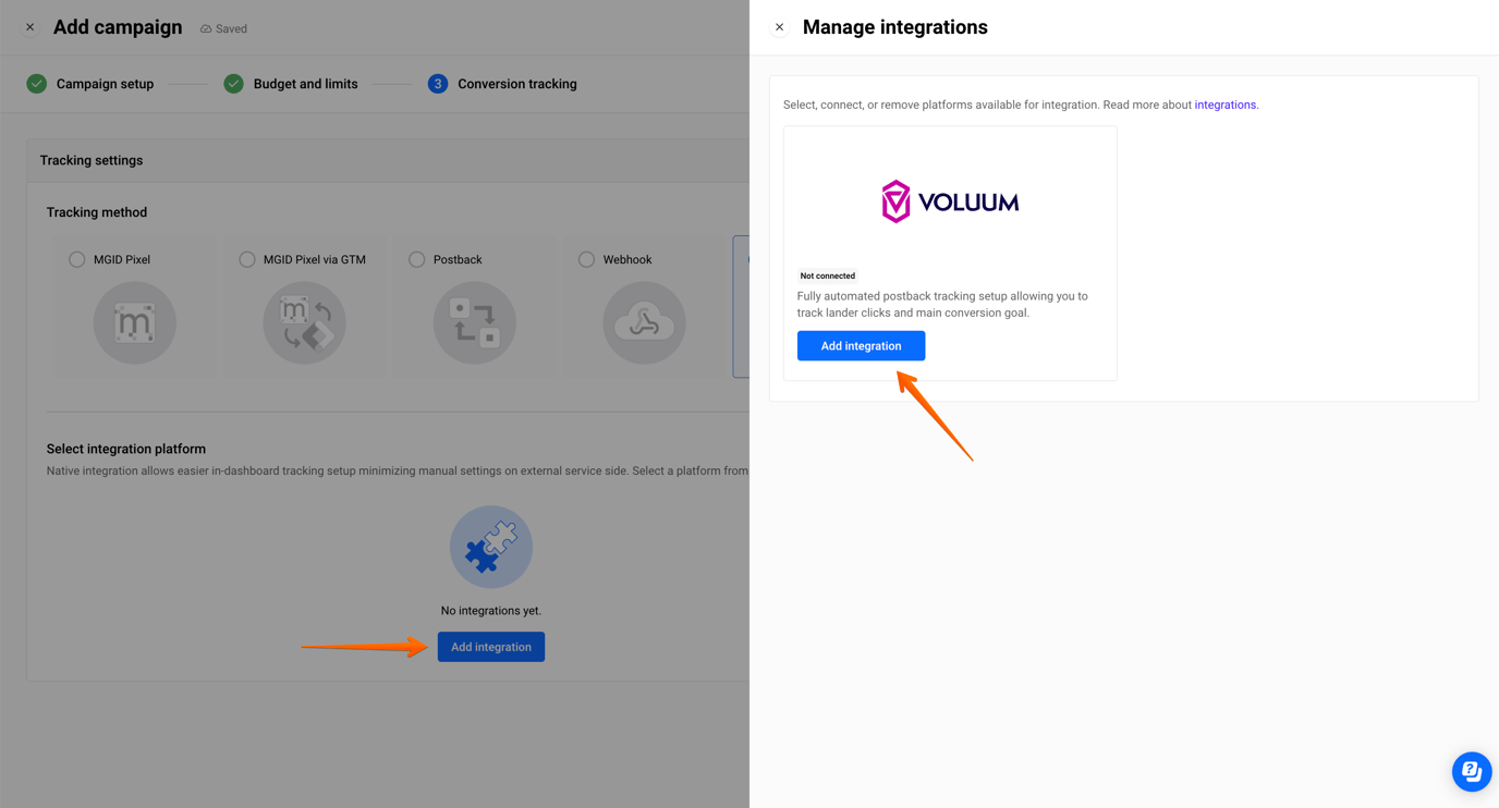 MGID Native Integration with Voluum